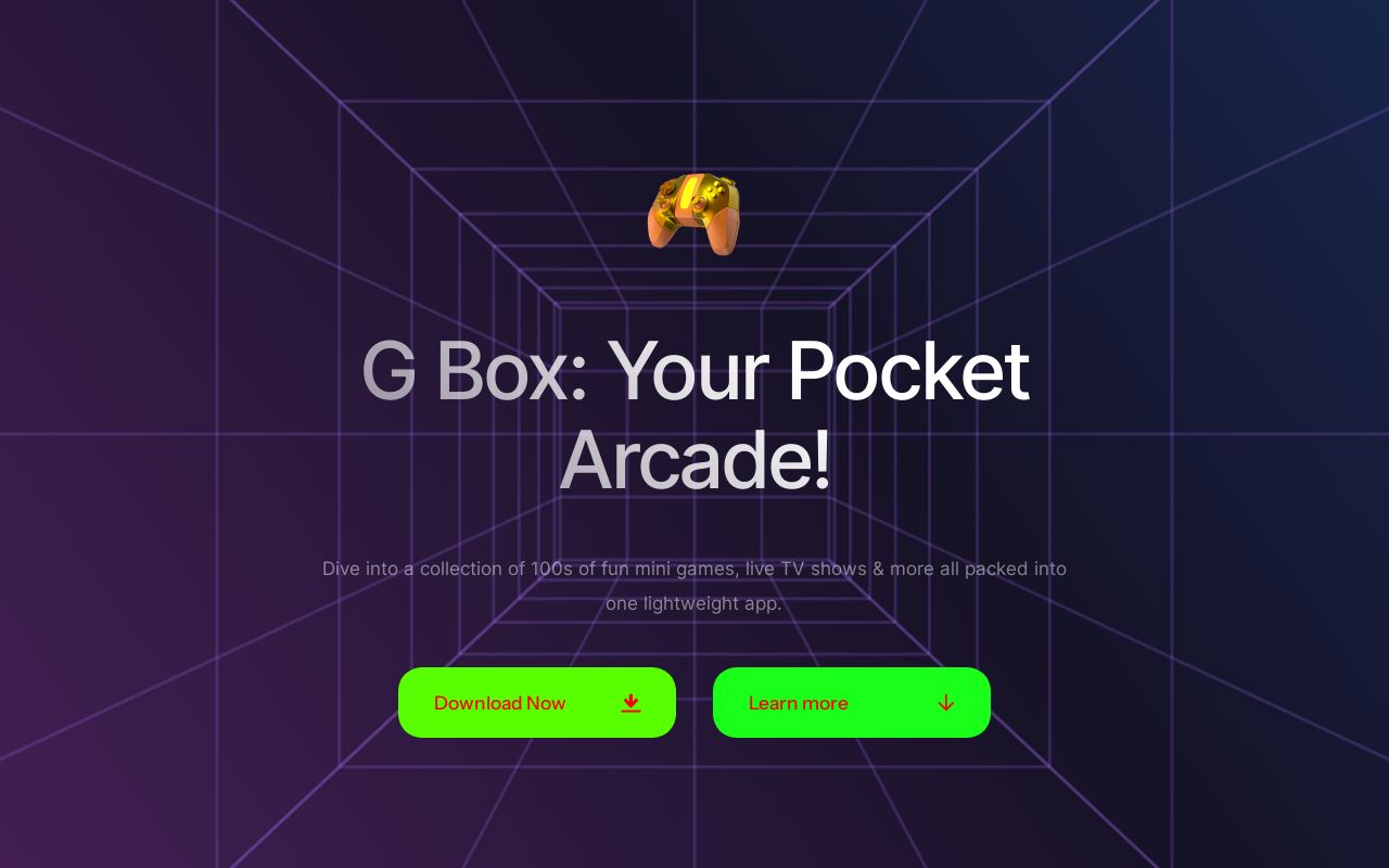 G Box: Your Pocket Arcade!